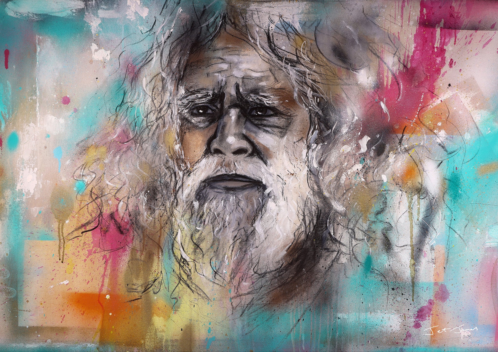 'Dreaming In Colour' Fine Art Print by Artist Jet James – Jet James Artist