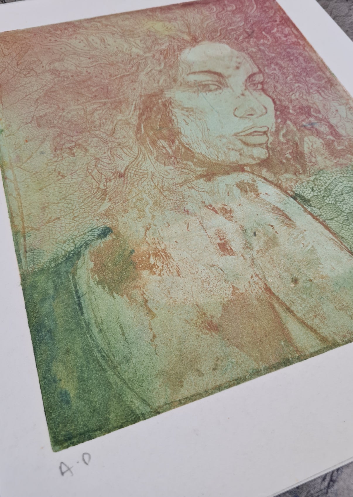 'Yovanna' Original Collagraph by Australian Artist and Printmaker Jet ...