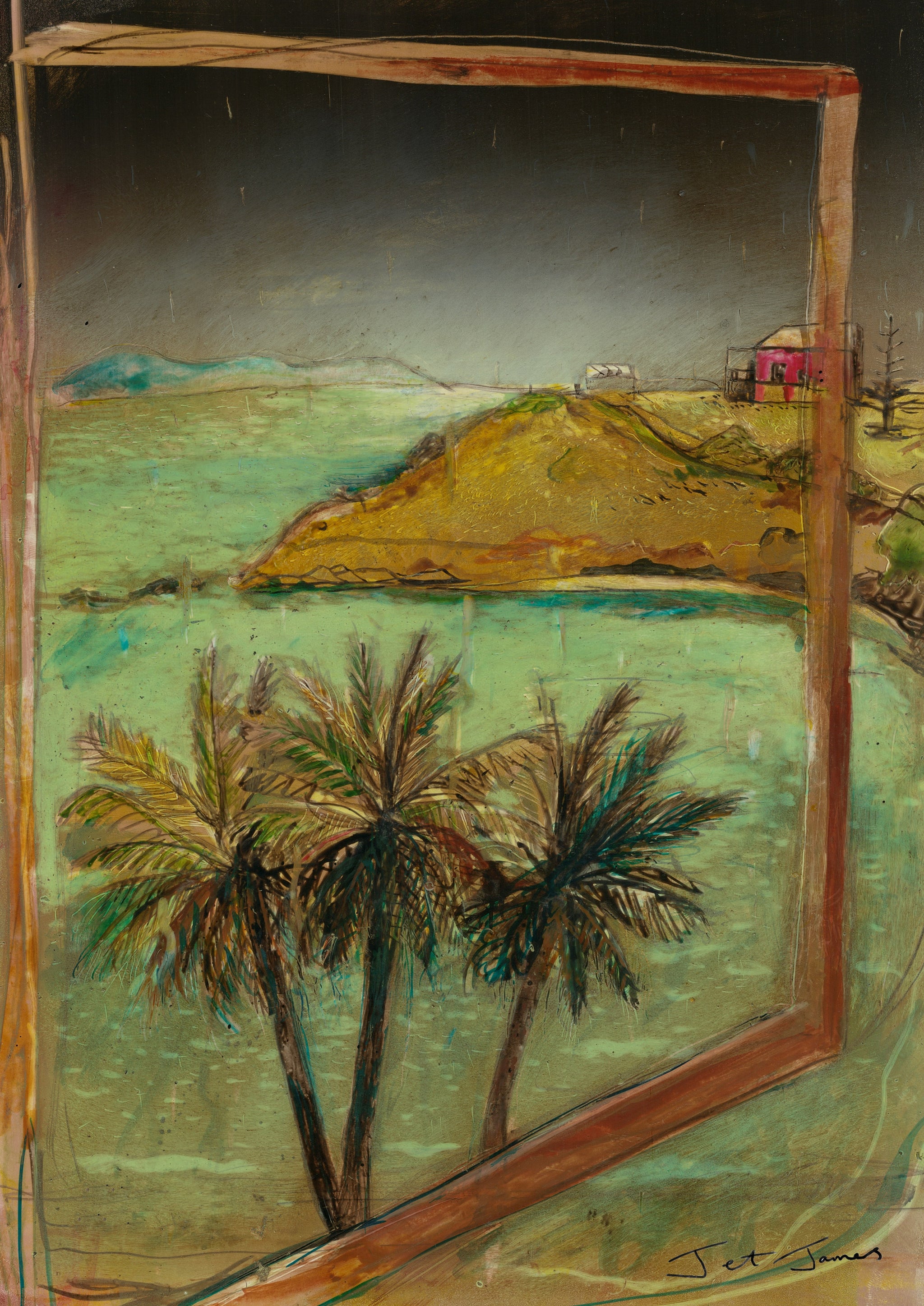 'Rainy Day At Cooee Bay' Fine Art Print by Artist Jet James – Jet James ...